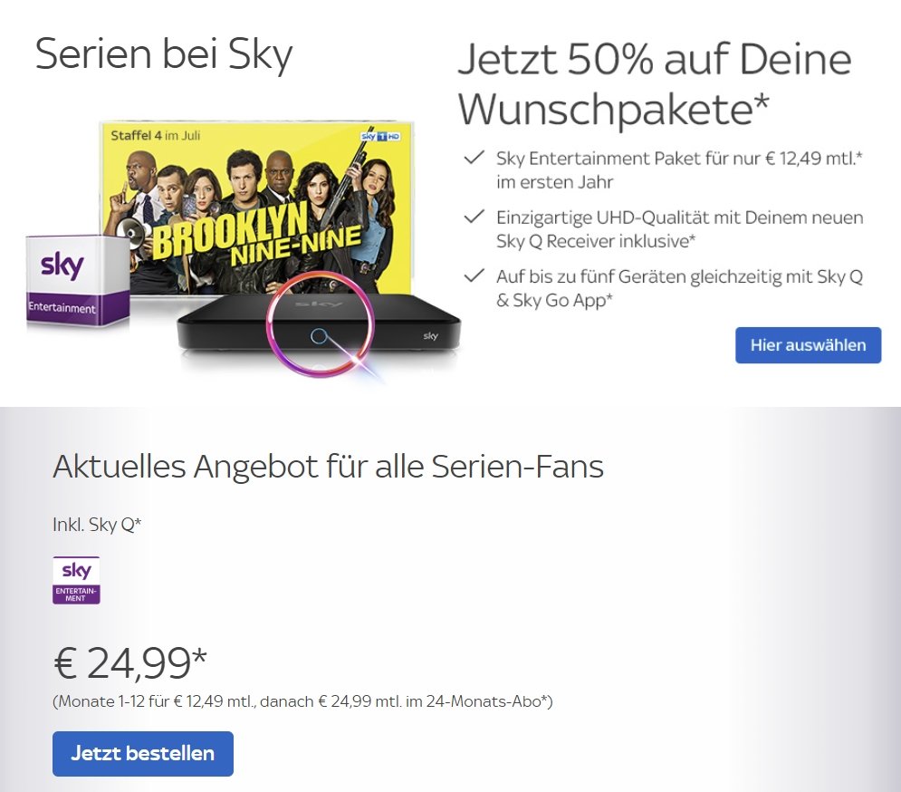 Sky Box Sets - Was ist das? Inhalte, Preise, Empfang.