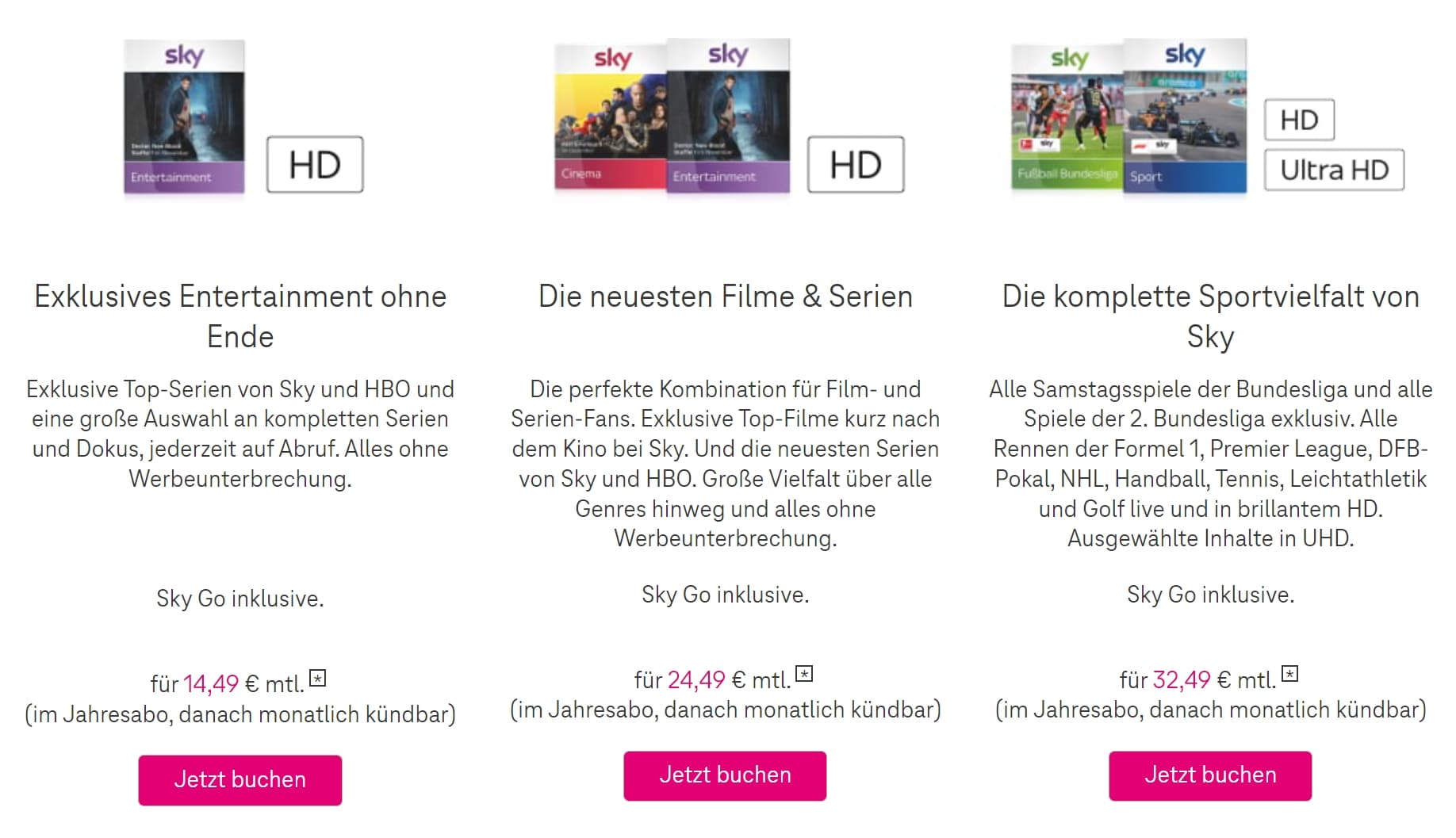 Sky über IPTV - Anbieter, Preise, aktuelle Angebote und Buchung