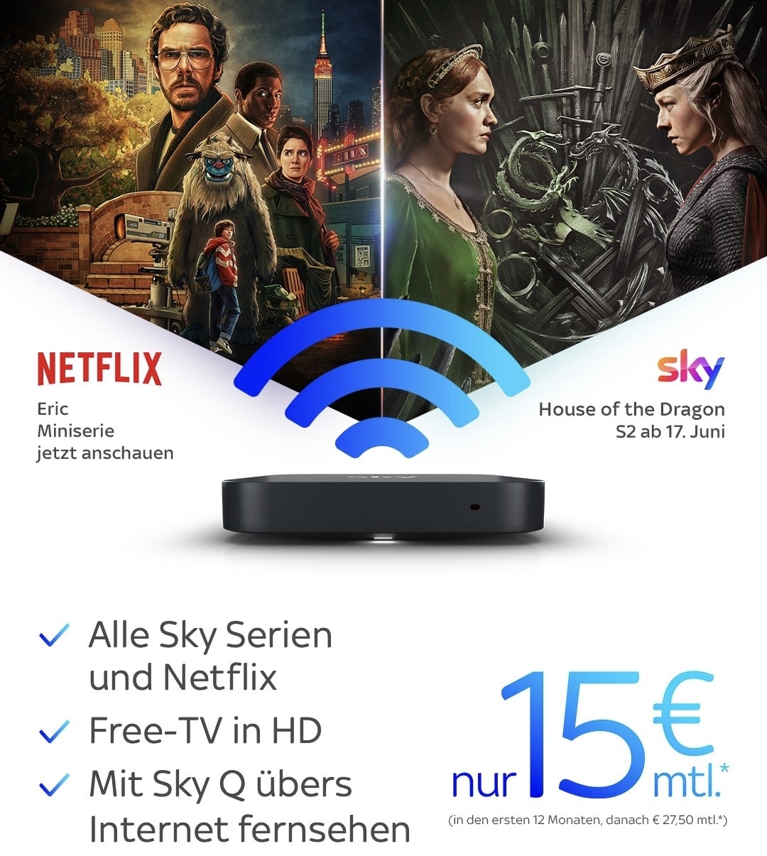 Sky über IPTV - Anbieter, Preise, aktuelle Angebote und Buchung