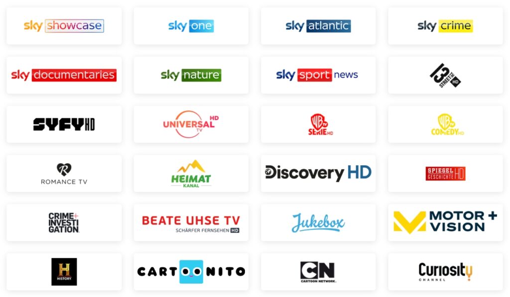 Sky Pakete - Übersicht - Wo läuft was?